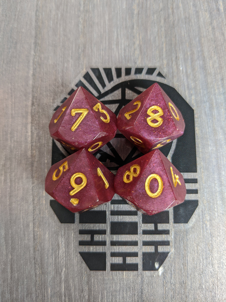 Experimental Red D10 – Lucky Hand Dice